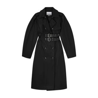 Ganni Ganni Coats Black - - Coats - Damen - Schwarzk - M