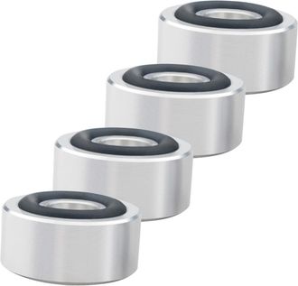 Valiclud 4 Stück Aluminium Lautsprecher Füße Vibration Absorber für Subwoofer und Plattenspieler Schwingungsdämpfer Langlebige Lautsprecherbasis für Verbessert