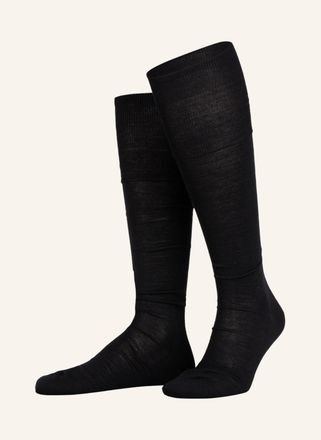 Falke Kniestr&uuml;mpfe Luxury No. 6 schwarz