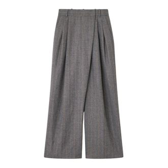 Ganni Damen, Hosen, Grau, LGr&ouml;&szlig;e