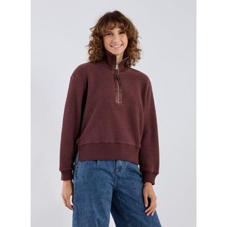 Varley Pull shearling col zippé