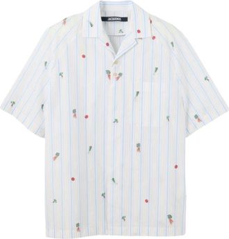 Jacquemus Homme, Chemises, Blanc, Taille: S La Chemise Romarin