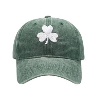 Generic Lane Casquette de baseball pour homme et femme r&eacute;tro classique pour papa Casquette de baseball pour jeunes gar&ccedil;ons, Vert noir, Taille unique