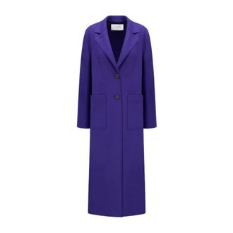 Harris Wharf London Lila Wollmantel - - Coats - Damen - Lila - XS