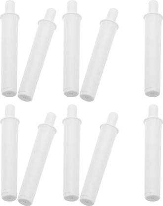 Cabilock 10 Stück Soft-Close Dämpfer für Mülltonnendeckel und Schranktüren Hydraulischer Kunststoff-Puffer Geräuscharmes Schließen Universeller Ersatz für Küch