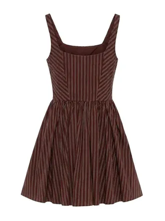 Patrizia Pepe Robe Au Genou - Marron