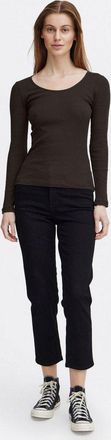 Oxmo Longsleeve OXIskat Basic Longsleeve aus Rippe