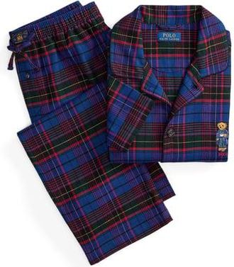 Polo Ralph Lauren Ensemble pyjama en flanelle &agrave; carreaux Polo Bear