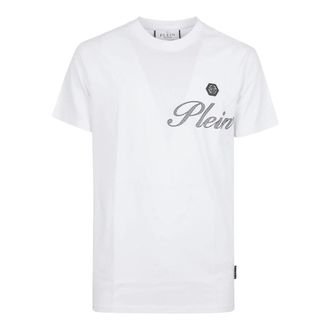 Philipp Plein Homme, Tops, Blanc, Taille: M T-Chemises