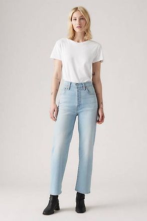 Levi's Ribcage Straight Ankle Jeans - Damen - Blau / Blau