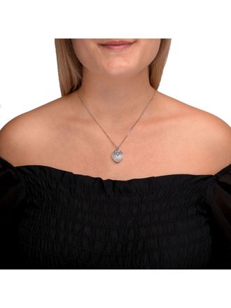 Zeeme Gemstones Halskette Silber 925 oxydiert 45cm lang mit Katzenauge und Markasit