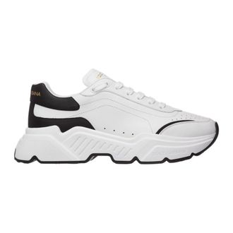 Dolce & Gabbana Homme, Chaussures, Blanc, Taille: 44 EU Baskets en cuir Daymaster