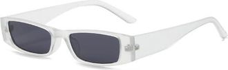Generic Lunettes De Soleil D&eacute;coratives For Hommes, Monture Petite, For Les Vacances En Plein Air, Le Sport Et F&ecirc;tes(Clear)