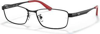 Ray-Ban Rb6452 Optics Schwarz Fassung Klar Glas 56-16