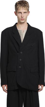 Ziggy Chen Wrap Closure 3 Button Blazer