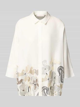 Herzen&rsquo;s Angelegenheit Relaxed Fit Hemdbluse aus reiner Seide mit floralem Print
