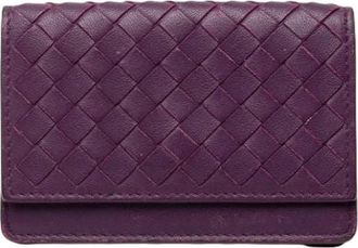Bottega Veneta Portefeuille Pre-owned - Femme - Pre-owned - Violet - Taille: ONE Size