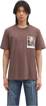 Helmut Lang Homme, Tops, Brun, Taille: L T-Chemises