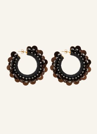 Lott. Gioielli Lott.Gioielli Creolen Velina Ce Sq Sequins M Brown By Glambou gold