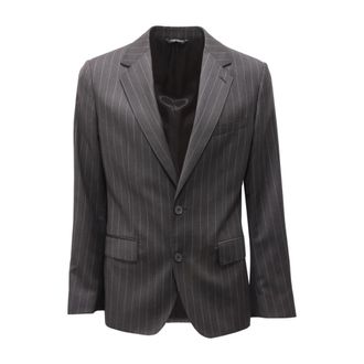 Dolce & Gabbana Nadelstreifen Wollanzug - - Jackets - Herren - Grau - S