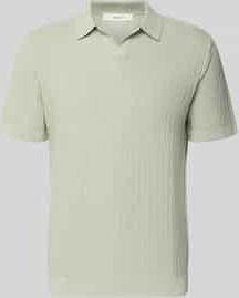 Selected Regular Fit Poloshirt aus Baumwoll-Leinen-Mix Modell MATTIS