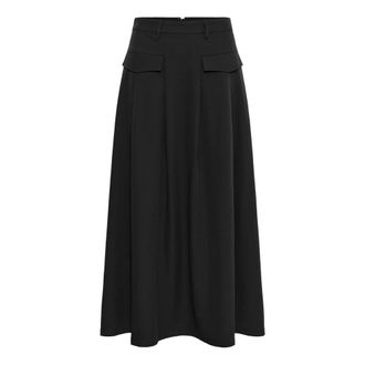 Kaffe Midirock - - Skirts - Damen - Schwarzk - S