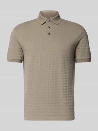 Emporio Armani Regular Fit Poloshirt mit Strukturmuster