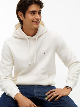 Tommy Hilfiger Hoodie ESS SEASONAL FLEECE HOODY mit Kapuze und K&auml;ngurutasche unifarben, casual, regular fit, Baumwollmix, Kapuze