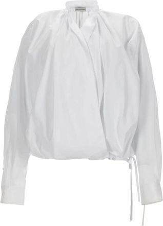 Dries Van Noten Blouse en coton - Femme - Blouses et Chemises - Blanc - Taille: 40 FR