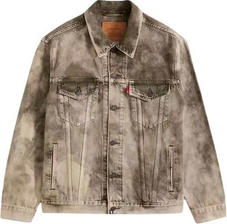 Levi's Homme, Vestes, Vert, Taille: L Relaxed Fit Trucker Camo Avenue T
