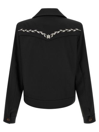 Amiri Embroidered Western Jacket - Black