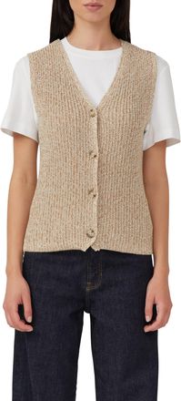 s.Oliver Strickweste im Slim Fit mit Knopfleiste