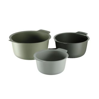 Berghoff Home Schüssel Set - 3tlg. - Salatschüssel - Servierschüssel - Rührschüssel - Bowl Schüssel - Schüsseln Stapelbar
