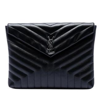 Saint Laurent Pre-owned Lou Lou Clutch - Femme - Pre-owned - Noir - Taille: ONE Size