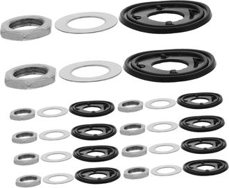 NUOBESTY 10 S&auml;tze Uhrwerk Ersatzteile mit Muttern Unterlegscheiben und Dichtungen f&uuml;r Quarz wanduhr DIY Reparatur Kompatibel Einfache Montage Ger&auml;uschloses