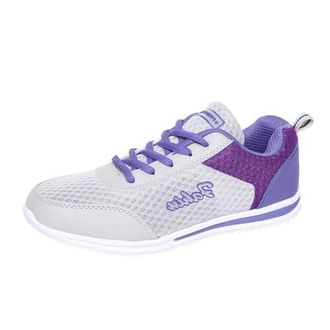 Generic Chaussures de bowling respirantes et l&eacute;g&egrave;res avec semelles souples et l&eacute;g&egrave;res en maille pour femme, violet, 36.5 EU