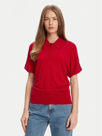 Tommy Hilfiger Poloshirt WW0WW45652 Rot Regular Fit