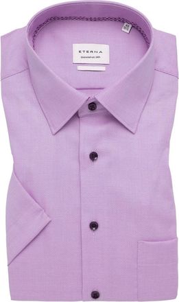 Eterna Strukturiertes Kurzarmhemd mit Brusttasche, Comfort Fit in