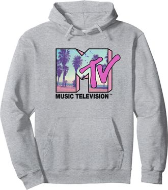 Giesswein Beach and Palm Tree Logo Pullover Hoodie