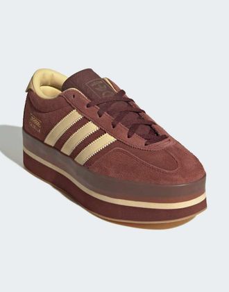 adidas Originals Gazelle Stack - Baskets - Marron renard/orange tint&eacute;/gomme-Brown