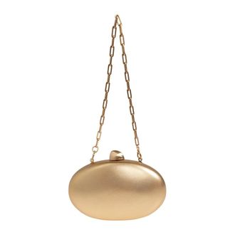 Cult Gaia Gili Leather Clutch - Femme - Sacs - Jaune - Taille: ONE Size