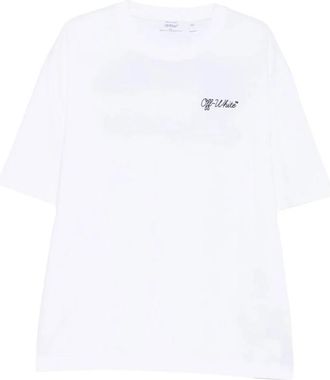 Off-white Logo-Print T-Shirt - - Tops - Herren - Wei&szlig; - L
