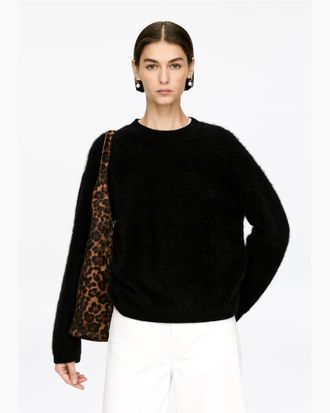 Arket Pullover Aus Reinem Geb&uuml;rstetem Kaschmir -Schwarz