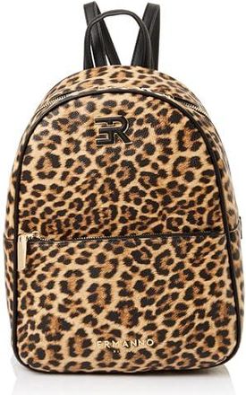 Ermanno Scervino Virginia, Backpack Unisex Adulto, Leopard, Mediano