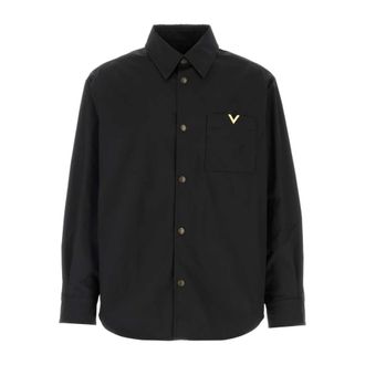 Valentino Garavani Stretch Polyester Shirt - - Jackets - Herren - Schwarzk - M