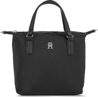 Tommy Hilfiger Handtasche Poppy Th Small Tote AW0AW15640 Schwarz