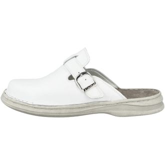 Josef Seibel Herren Pantoletten Madrid, Männer Clogs, Men Man Freizeit leger Hausschuh Pantoffel Slipper Slides maennlich,Weiß(Weiss),43 EU / 9 UK