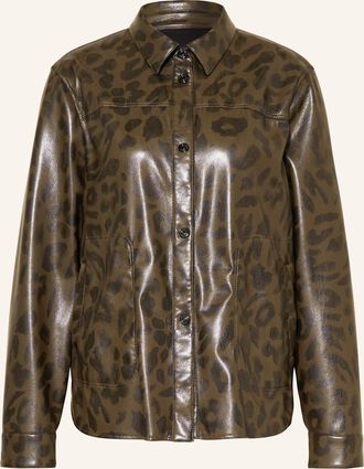 Marc Cain Hemdbluse In Lederoptik gruen