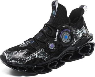 Generic Baskets tendance antidérapantes pour homme - Chaussures de tennis décontractées pour la marche, Noir, 40 2/3 EU