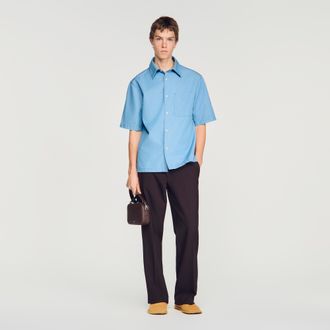 Sandro Weites Hemd mit Washed-Effekt